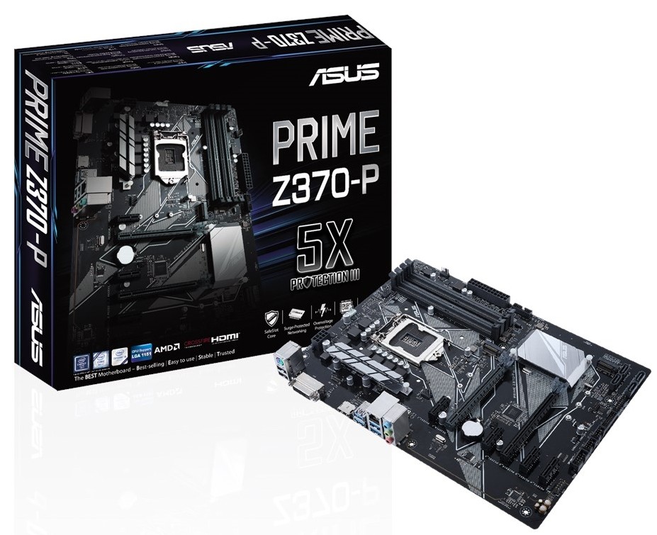 Mainboard ASUS PRIME Z370-P (LGA 1151 Intel Z370 HDMI SATA 6Gb/s USB 3. ...